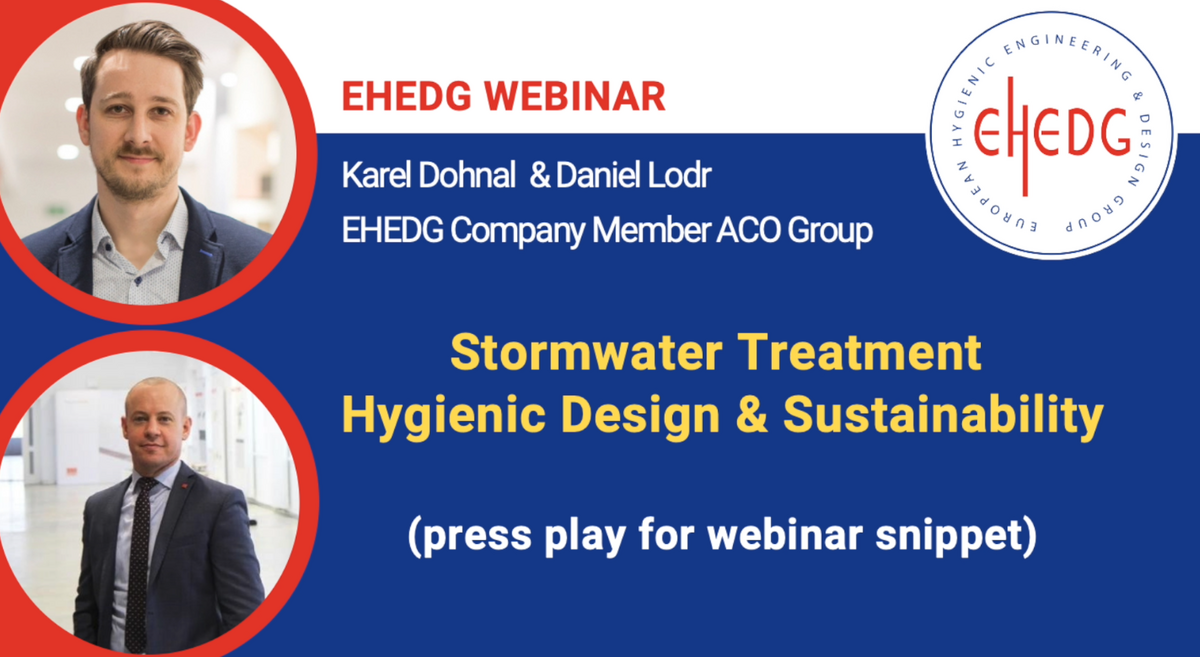 EHEDG: Stormwater, Hygienic Design & Sustainability | Webinar Snippet